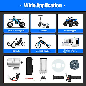 BANLICALI Bike Motor Kit, 3000W Brush-Less Motor Kit with Controller, Chain Ring and Throttle, for Electric Scooter E Bike Engine Motorcycle DIY Part Conversion Kit 48-72V 4900rpm