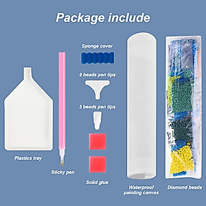 Stalente Diamond Painting Kits for Adults, 5D DIY Diamond Art Kits for Beginners Round Full Drill Diamond Painting for Home Wall Decoration Gift 12×12inch, Boots