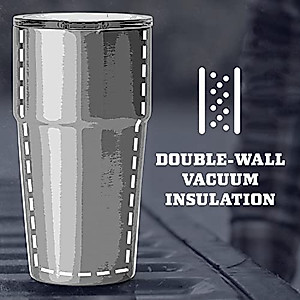 YETI Rambler 16 oz Stackable Pint, Vacuum Insulated, Stainless Steel with MagSlider Lid, Nordic Purple