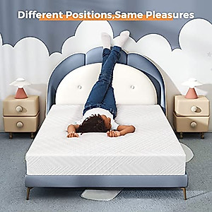 IULULU Full Mattress, 6 inch Memory Foam Mattress in a Box Full Size for Bunk Bed, Medium Firm, CertiPUR-US Certified, Made in USA, White