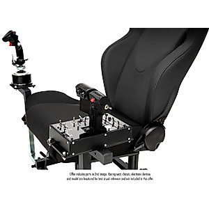 OpenWheeler | Configuration 2 | Flight Simulator HOTAS Side by Side Mount | Fits Thrustmaster Warthog, VirPil WarBRD, MongoosT-50CM2, VKB Gunfighter, WinWing Orion, Super Libra VirPil MongoosT-50CM3