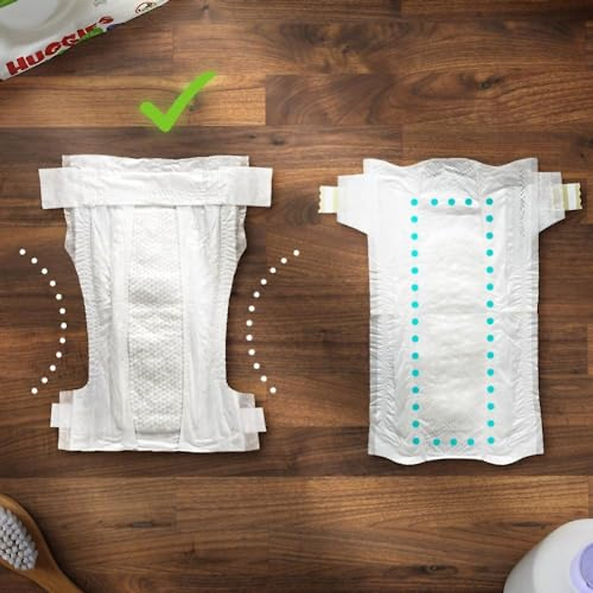 Huggies Newborn Diapers, Little Snugglers Baby Diapers, Size Newborn (up to 10 lbs), 128 Count