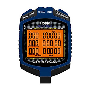 Robic Double or Triple Timer, Blue/Black