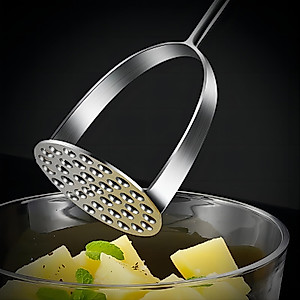 GREATLINK Potato Masher,Heavy Duty Stainless Steel kitchen Steel Potato Masher,Mashed Potatoes,Vegetables and Fruits.