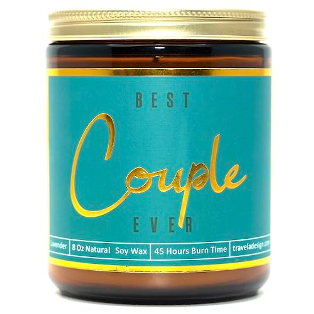 Best Couple Ever Candle, Soy Wax, Lavender |Gift for Christmas-Thank You Gift,Gift for Friends Family Romantic Couple Gifts Candles for Birthday, or Anniversary