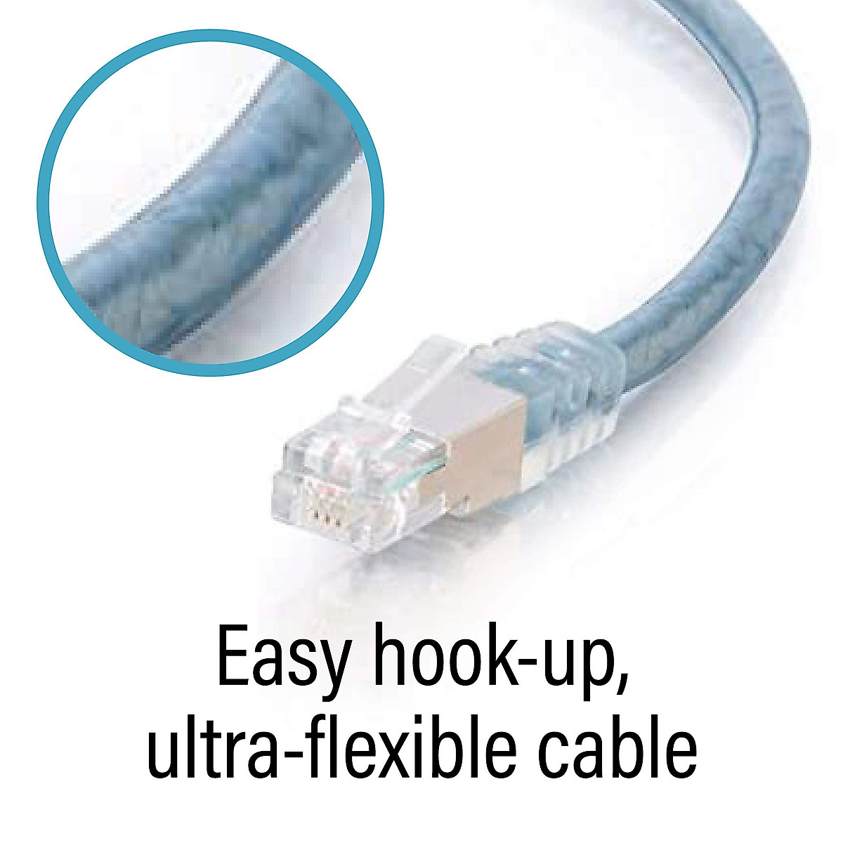 C2G RJ11 Modem Cable For DSL Internet - Connects Phone Jack To Broadband DSL Modems For High Speed Data Transfer - 7ft Long Ethernet Network Cable With Double-Shielding To Reduce Interference - 28721