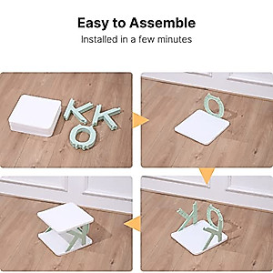 Kacimil Shoe Rack, 6 Tiers Shoe Organizer, Free Standing Shoe Storage, Stackable Shoe Rack for Closet, Entryway, Small Space, Corner, Bedroom - Blue