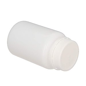Bettomshin 10pcs 150g PE Plastic Bottles, Wide Mouth Lab Solid Bottles, White Solid Sample Seal Sample Storage Solid Bottle for Holding Hold Solid Medicines