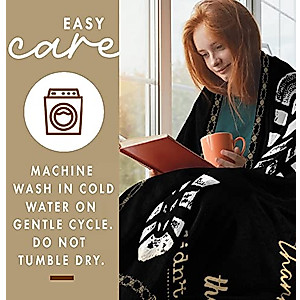 Personalized Stepped Up Dad Blanket, Happy Father's Day Blanket. Best Gift for Step Dad, Meaninqful Family Quote, Custom Name Stepdad Birthday Super Soft Flannel Warm Throw Blanket for Couch Bed