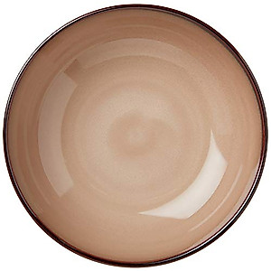 Gibson Elite Casa Estebana 10 Inch Reactive Glaze Serving Bowl, Brown