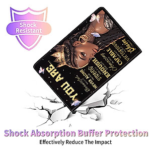 Case for Samsung Galaxy Tab S8 2022/Tab S7 2020 11 Inch (Model SM-X700/X706/T870/T875/T878), Smart Stand Back Cover Auto Wake/Sleep for Galaxy Tab S8 / S7，Inspirational Quotes Black Girl Queen
