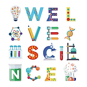 We Love Science Banner Science Party Decorations Science Theme Birthday Party Banner For Kids Mad Science Fun Scientist Subject Birthday Party Banner Supplies