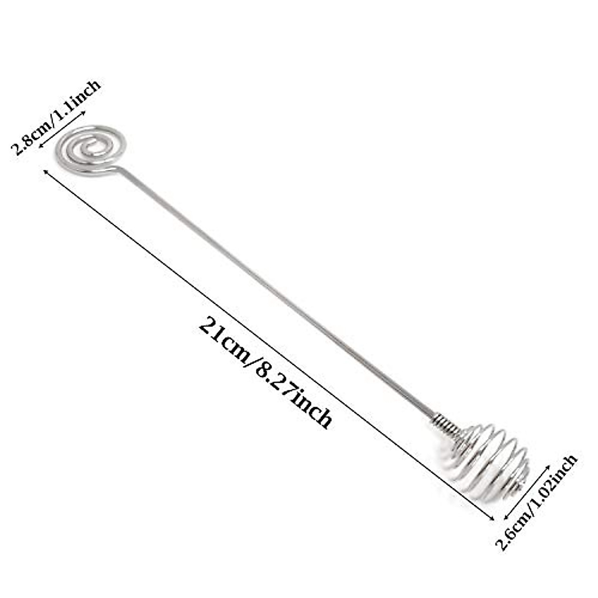 Honbay 4PCS Stainless Steel Honey Dipper Sticks Honey Spoon Dippers Stir Sticks Mixing Spoon for Honey Melted Chocolate Albumen