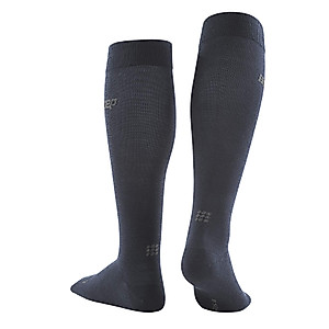 CEP Allday Merino Tall Compression Socks, Dark Blue, Men, III