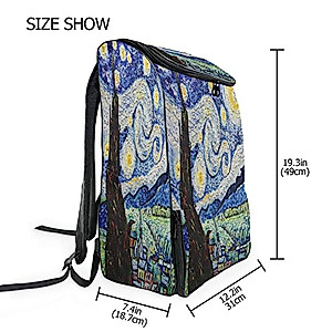 Travel Backpack Van Gogh The Starry Night Beach Gym Backpack For Men Or Women Outdoor Sports Big Carry On Bag