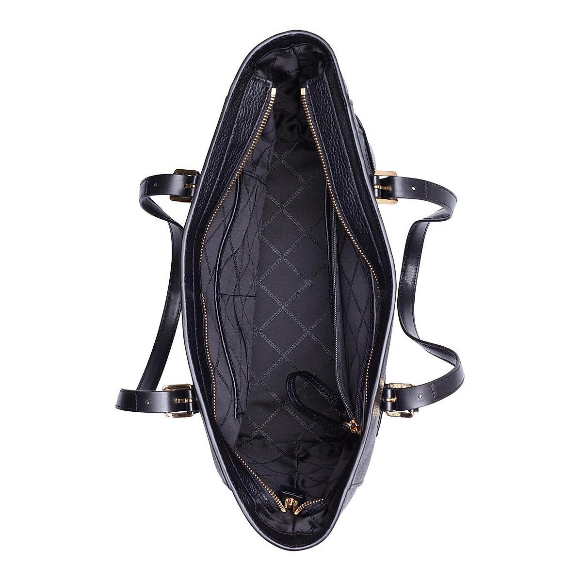 Michael Kors Large Aria Leather Tote, Black