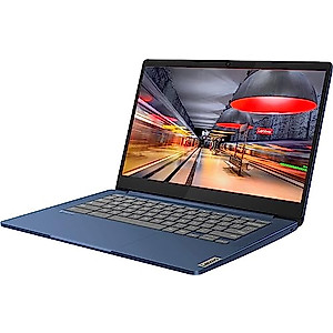 Lenovo Chromebook Laptop for College Students, School, 14 Inch FHD Touchscreen, MediaTek MT8186, 4GB RAM, 64GB eMMC+128GB SD Card, Chrome OS, Long Battery Life, Abyss Blue, PCM
