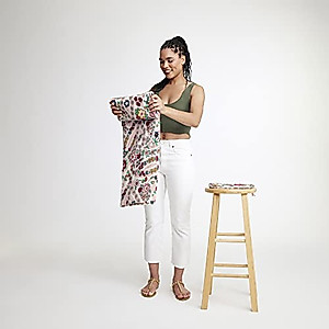 Vera Bradley Women's Packable Fleece Blanket, Prairie Paisley, One Size