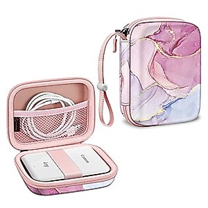 Fintie Protective Case for Canon Ivy Mini/Canon Ivy 2 Mini/Ivy CLIQ/Ivy CLIQ+/ Ivy CLIQ2/ Ivy CLIQ+2 Instant Camera Photo Printer - Shockproof Hard Shell Carrying Case, Dreamy Marble
