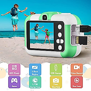 SunChen Camera for Kids 3-10 Years,Kids Digital Camera Christmas Birthday Gifts for Boys Girls