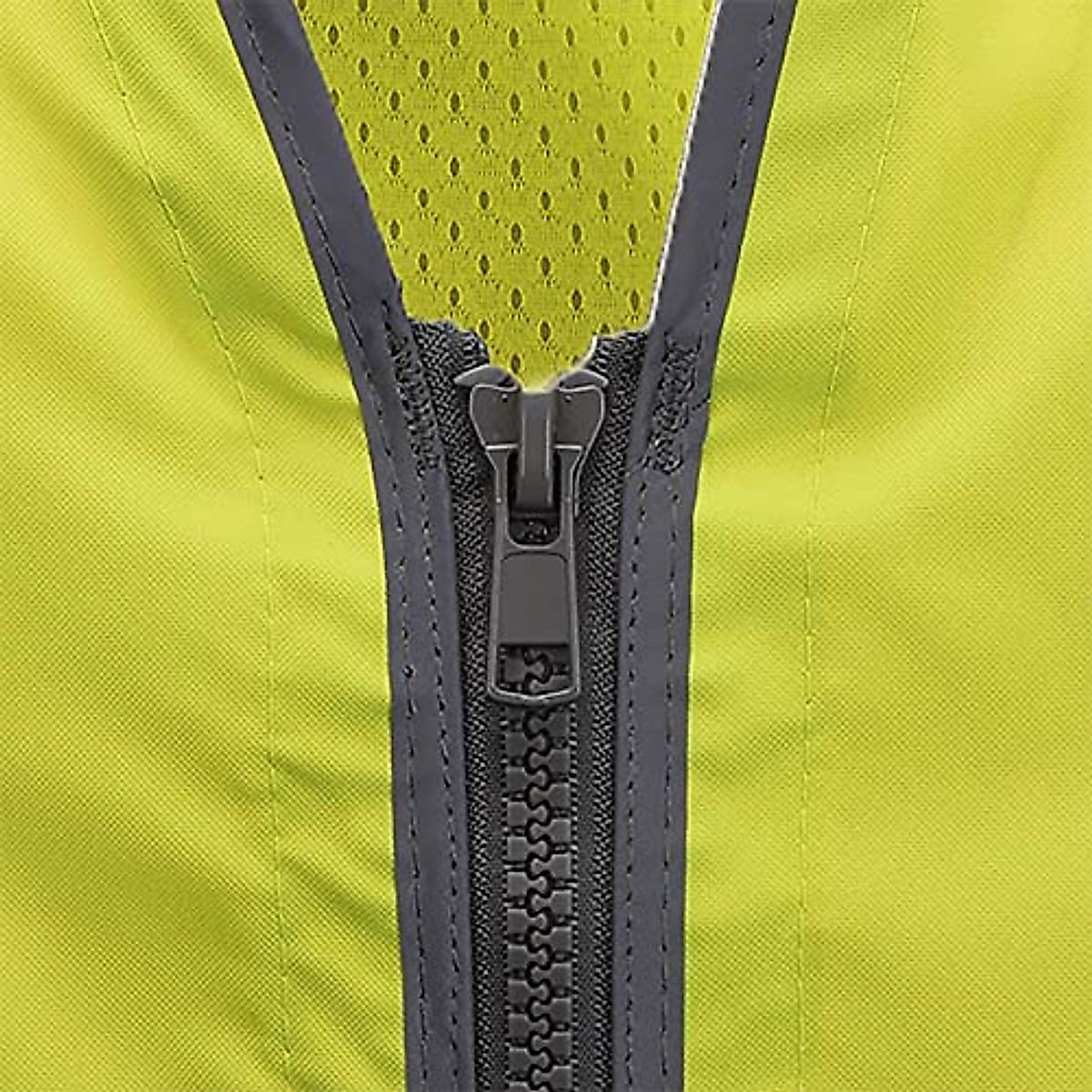 Radians SV55 Class 2 Heavy Woven Two Tone Engineer Vest with Padded Neck to Support Extra Weight in Cargo Pockets, Green, X-Large