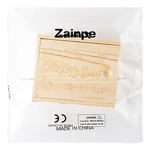 Zainpe Wooden Pregnancy Test Keepsake Box Coming Soon Pine Wood Storage Boxes Baby Announcement to Parent Memory Souvenir Collection Box Crafts for Jewelry Toys Trinkets Accessories Gifts