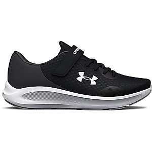 Under Armour Girl's Little Kid Pursuit 3 Alternate Closure, (001) Black/Jet Gray/White, 2