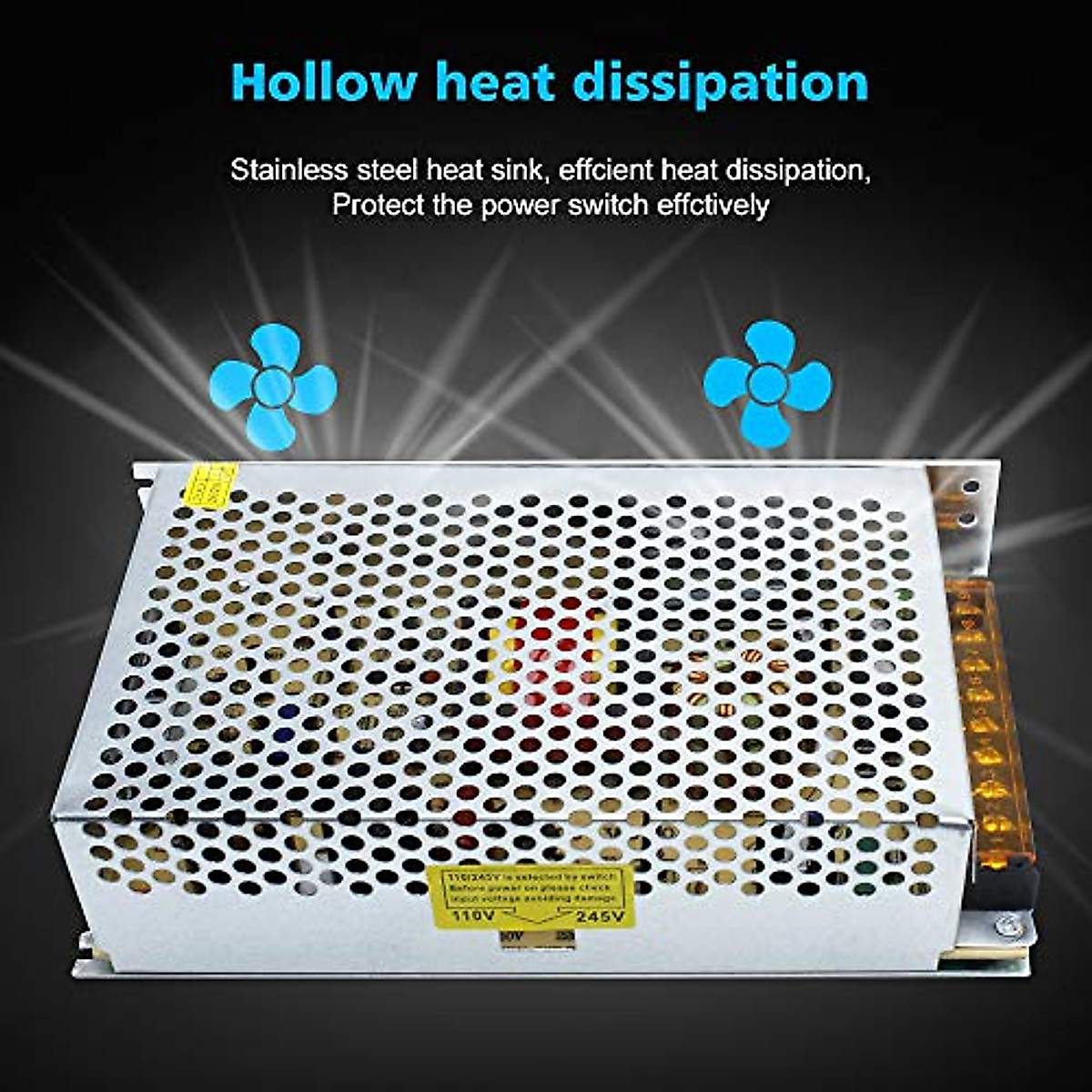 inShareplus 5V 40A 200W, DC Universal Regulated Switching Power Supply, Converter, LED Driver, Transformer, Adapter for LED Strips Pixel Lights, Computer Project