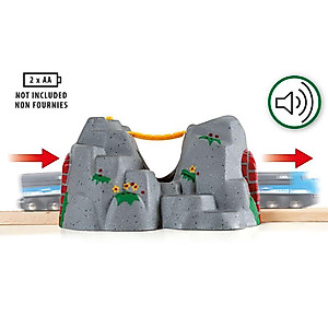 BRIO World - 33481 Adventure Tunnel - Interactive Toy Train Accessory for Kids | Enhances Motor Skills | Compatible with All BRIO Train Sets | FSC-Certified Beech Wood | Ideal for Ages 3 and Up