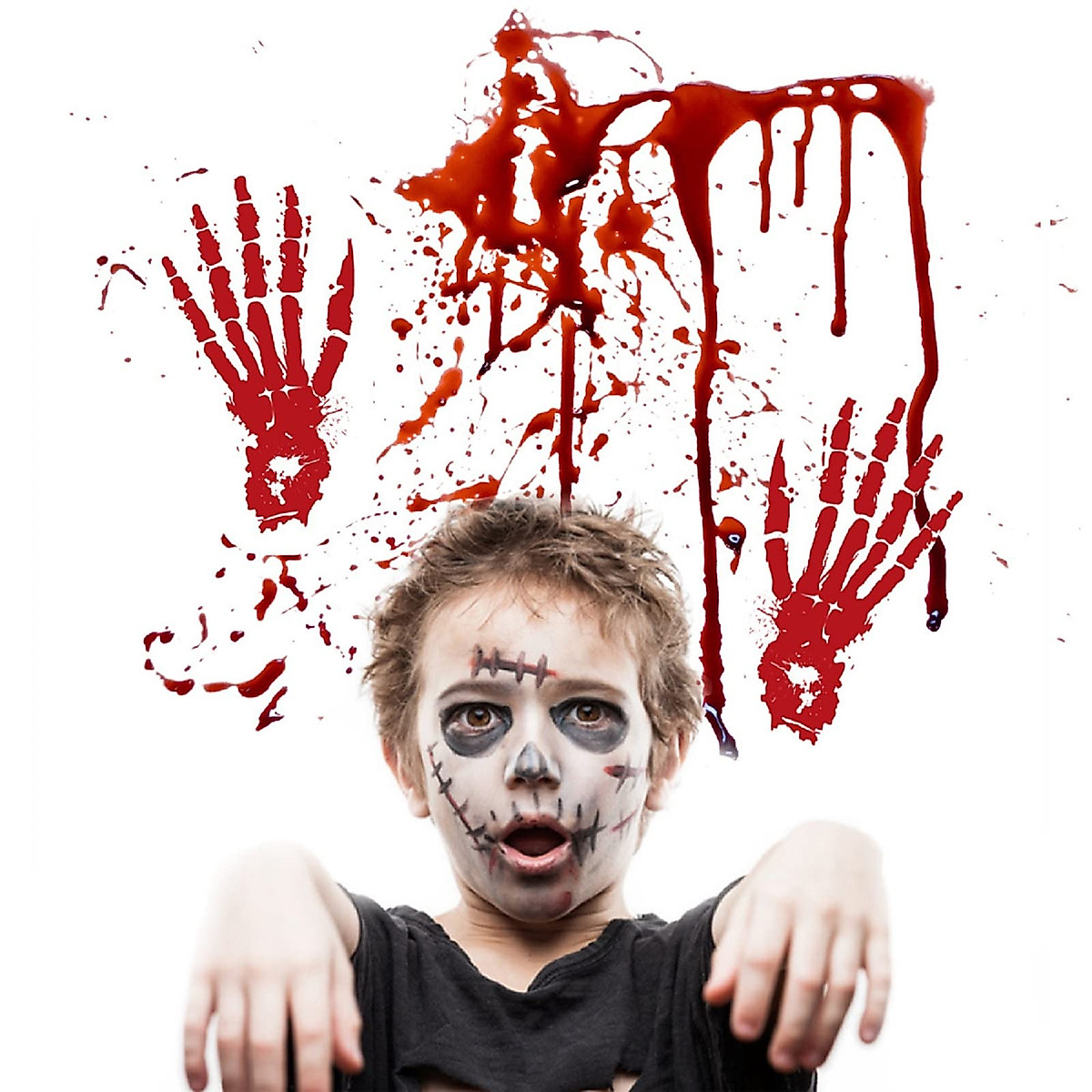 Paminify 2.1oz Fake Blood Spray, Blood Splatter, Halloween Liquid Blood for Clothes, Zombie, Vampire and Monster SFX Makeup & Theater,Dark