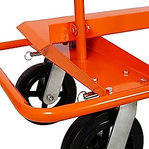 Drywall Cart with 2400 LBS Load Capacity, Drywall Sheet Carts with 8" Rubber Wheels, Heavy Duty Plasterboard Trolley Service Dolly for Handling Sheetrock Sheet Panel