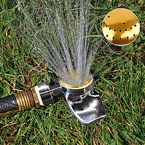 SYOOY 360 Degree Metal Spot Sprinkler,Small Sprinkler Garden Sprinklers for Small Areas Lawn Sprinklers for Yard Circle Pattern Sprinkler with Gentle Water Flow Garden Watering Coverage Up to 30ft