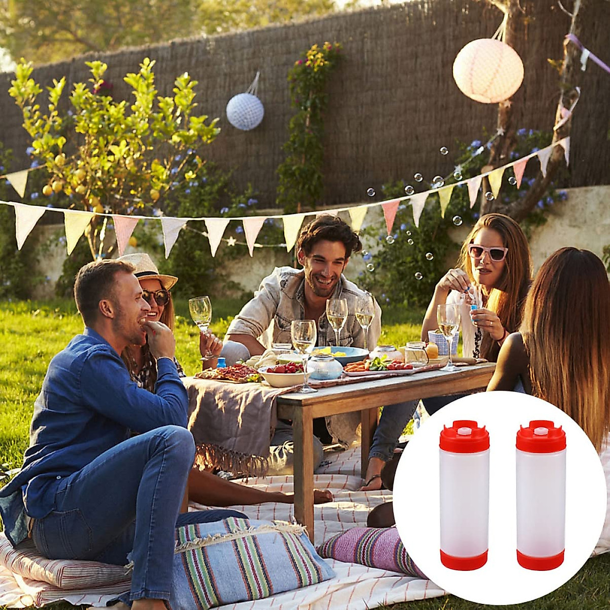 SALAD DRESSING BOTTLE- These squeeze bottle has a proper capacity that can meet your home sauce storage use.