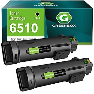 GREENBOX Remanufactured 6510 High-Yield Toner Cartridge Replacement for Xerox 6515 6510 106R03480 for Phaser 6510N 6510DN 6510DNI Workcentre 6515N 6515DN 6515DNI Printer (5,500 Pages, 2 Black)