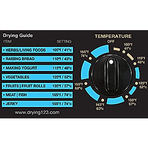 Excalibur 2900ECB Electric Food Dehydrator Machine with Adjustable Thermostat, Accurate Temperature Control and Fast Drying, 400 W, 9 Trays, Black
