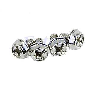 100pcs Flanged Hex for Computer 6/32 Screws Hard Drive PC Case Motherboard Screws SCRW-106807