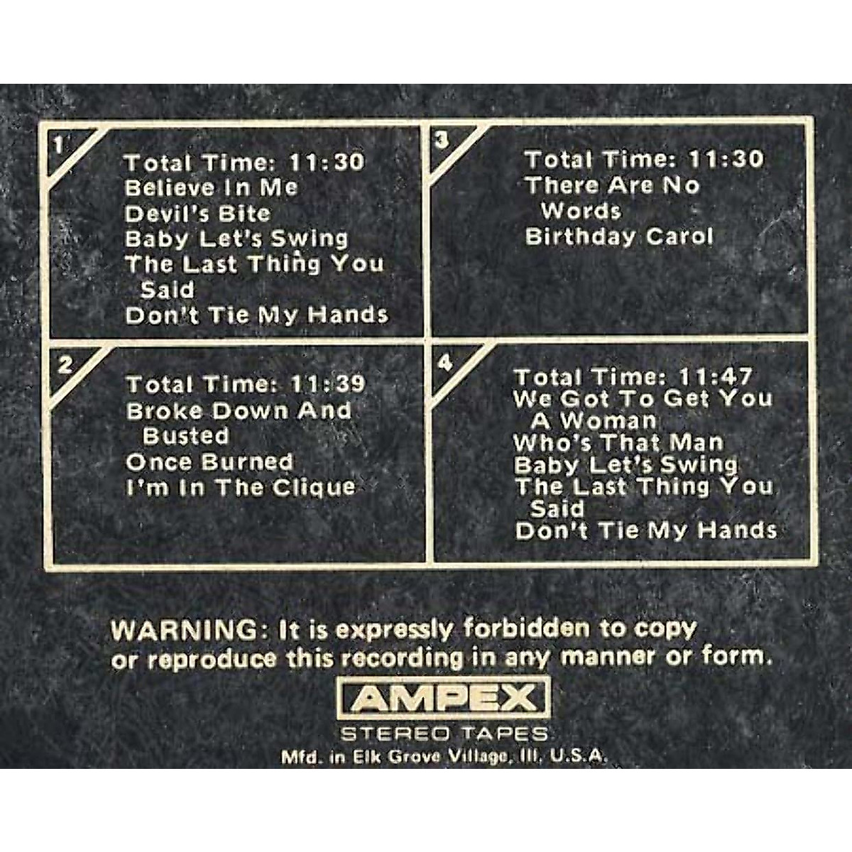 TODD RUNDGREN: Runt -33656 8 Track Tape