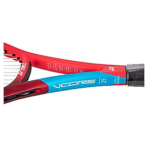 Yonex VCORE 25 Inch 6th Gen Junior Tennis Racquet, Tango Red