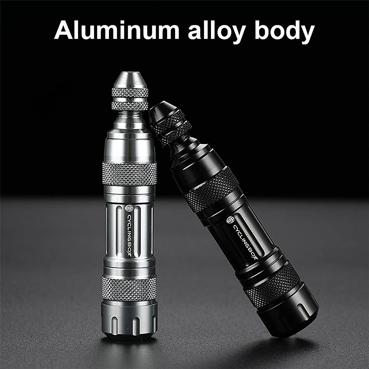 NIUAWASA Tubeless Bike Tire Repair Kit, for MTB and Road Bicycle Tires, Fix a Puncture or Flat, Fast – Tackle Set, Plugger Tool and Plugs, with 5 Rubber Strips and 3 Tire Repair Drills (Silver)