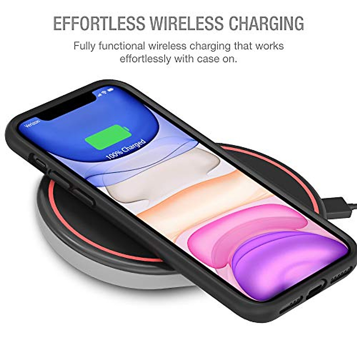 XDesign HyperPro Series Designed for Apple iPhone 11 Case (2019 6.1") Slim Fit/GXD Cushion Drop Protection - Black