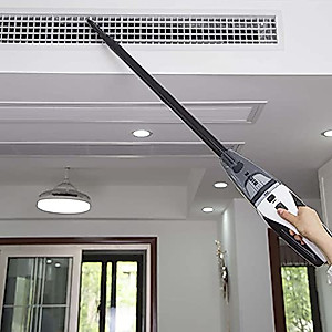 Bieye Cordless Stick Vacuum Cleaner Lightweight Handheld Vacuum with Floor Brush for Household Car Cleaning, 5x2200mah Batteries 1A Fast Charger 100W Motor HV01