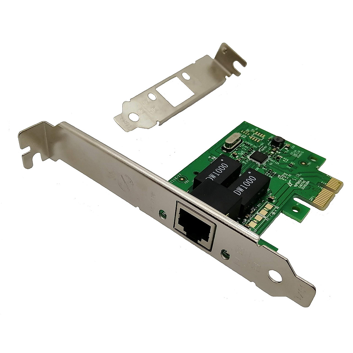 Realtek Chipset Gigabit PCI Express Ethernet Network Interface Card with Low Profile Bracket (No Software))