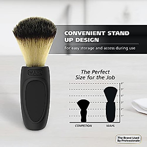 Wahl Clipper Neck Duster Brush for Removing Excess Hair During Hair Cutting, Beard Trimming, and Shaving at Home - 3512