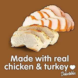 Hartz Delectables Gravy Non-Seafood Lickable Wet Cat Treat & Food Topper, Chicken Flavor Variety, 12 Pack, 1.40 Ounce (Pack of 12)