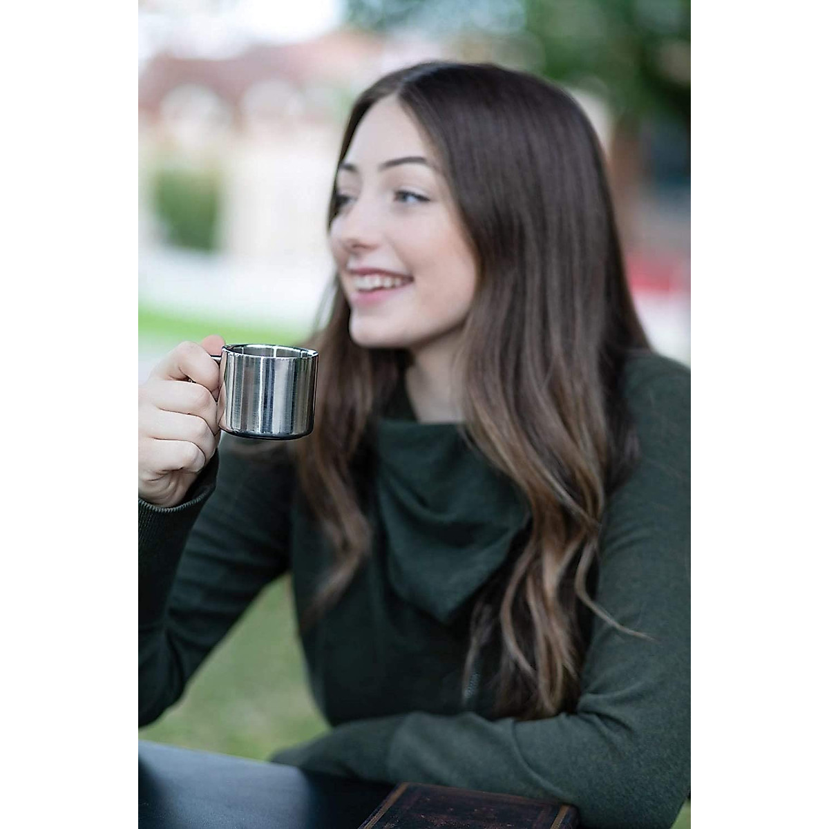 Real Deal Steel "Little Sipper 3 oz Insulated Espresso Cups - Premium Double Wall Set of 4 Demitasse