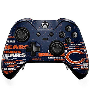 Skinit Decal Gaming Skin Compatible with Xbox One Elite Controller - Officially Licensed NFL Chicago Bears Blast Design