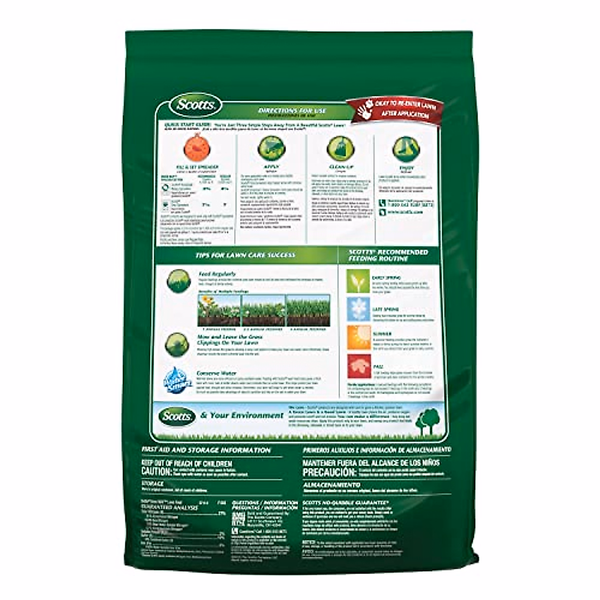 Scotts Green Max Lawn Food, Lawn Fertilizer Plus Iron Supplement for Greener Grass, 5,000 sq. ft., 16.67 lbs.