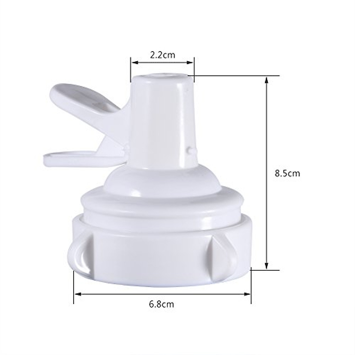 Yosoo Water Dispenser Valve, Plastic Drinking Bottle Top Spigot Water Replacement Bottle Top Valve Faucet Dispenser Simple Device White