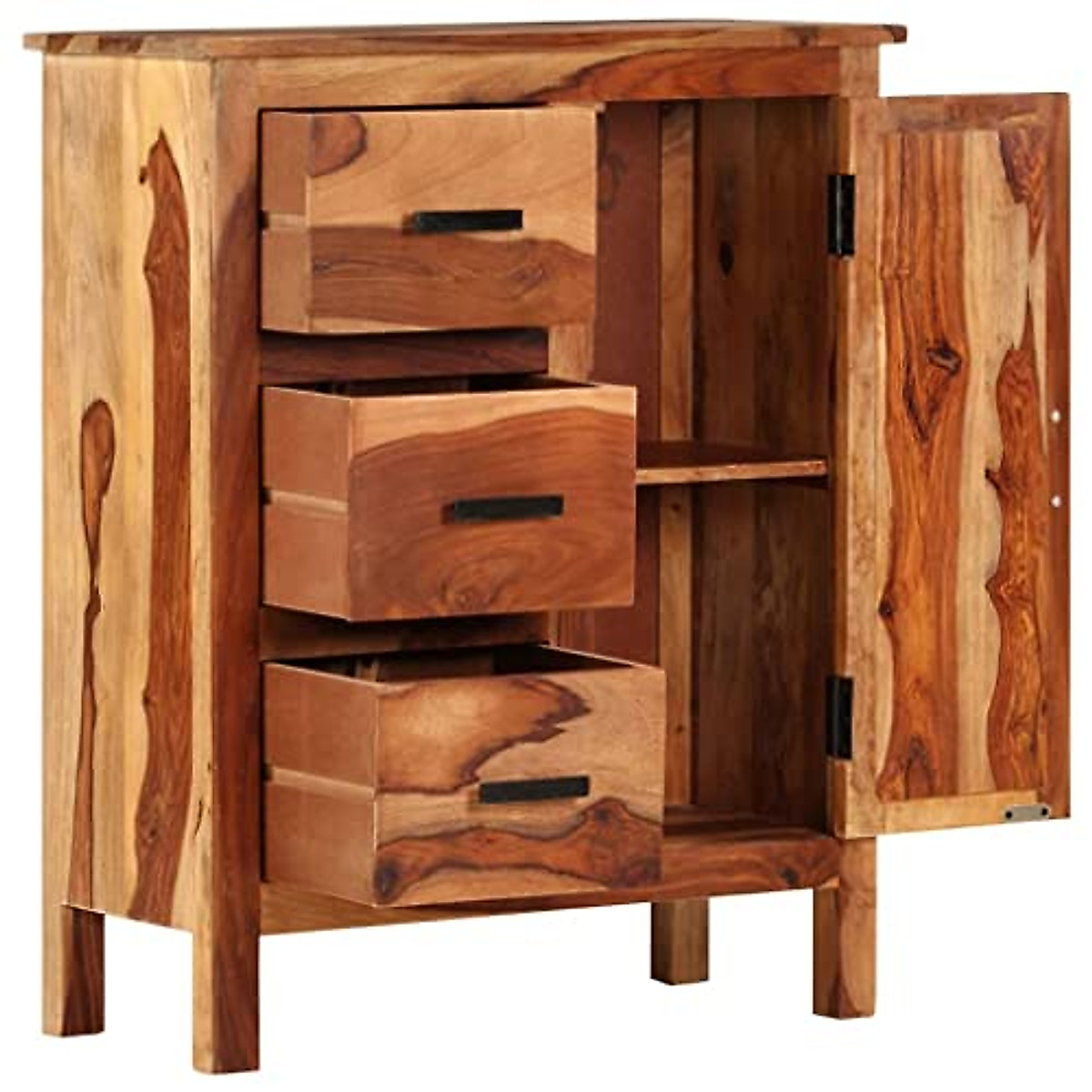 vidaXL Sideboard Coffee Bar Buffet Cabinet Modern with Storage Console Table for Kitchen Dining Room Living Room Hallway Entryway Solid Wood Sheesham