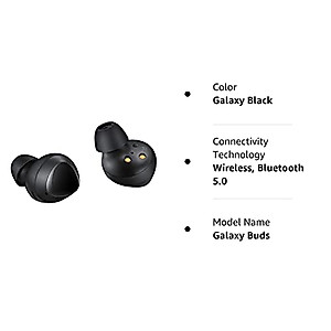 Samsung Galaxy Buds, Bluetooth True Wireless Earbuds with Wireless Charging Case (Renewed)